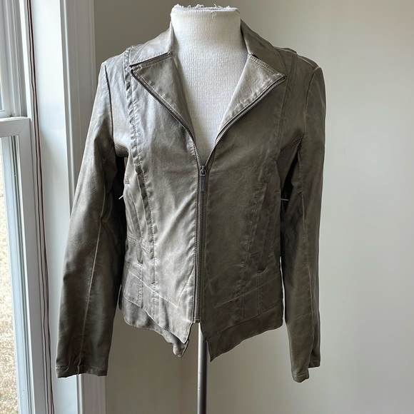 Collection B | Jackets & Coats | Fade Leather Jacket | Poshmark